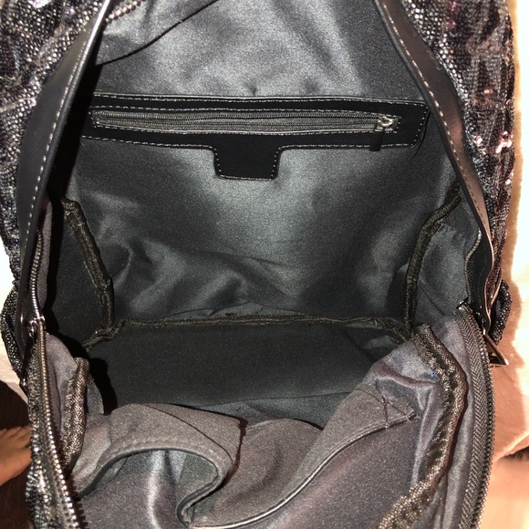 alex & max | Bags | Alex Max Sequin Backpack Black | Poshmark